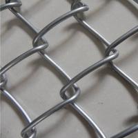 China 10 Ft Chain Link Security Fence Weave Removable With Round Post for sale