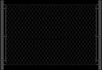 China Hot Dipped Galvanized Chain Link Fence Panel With Round Post for sale