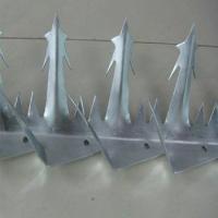 China Large Blade 1mm 2mm Anti Theft Fence Spikes Anti Climb Wall Spikes Rustproof for sale