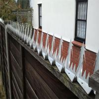 China Powder Coating Medium Size Anti Climb Fence Spikes 2mm  Single Razor for sale