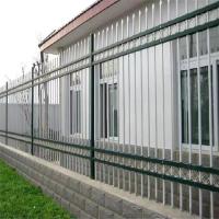 China Easily Assembled 1.8m Height  Black  Metal Palisade Fencing Pvc Coated For Courtyard for sale