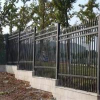 China Easily Assembled 1.8m Height  Black  Metal Palisade Fencing Pvc Coated For Courtyard for sale