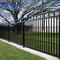 China Decorative ISO9001 Wrought Iron Fence Panels 1.8x2.4m Easily Assembled for sale