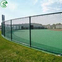 China ISO9001 Garden BWG14-BWG27 6ft Tall Chain Link Fence Panels With Barbed Wire for sale