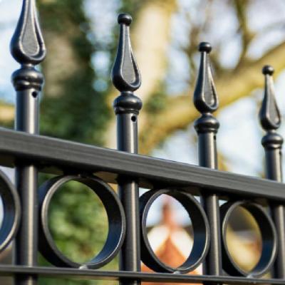 China Courtyard PVC Coated Galvanized Zine Steel Decorative Fence ODM OEM for sale