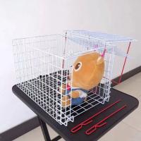China Rustproof Wire Mesh Container Galvanized Wire Rabbit Cages 52*32*40cm for sale