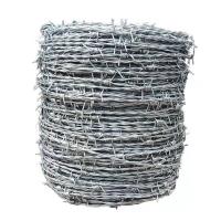 China High Security Fencing High Tensile Barbed Wire Galvanized 250m 500m Roll for sale