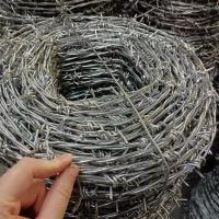 China High Security Fencing High Tensile Barbed Wire Galvanized 250m 500m Roll for sale