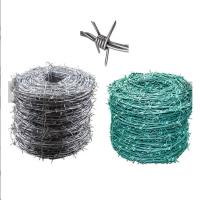 China Customized 25KG Hot Dipped Galvanized Barbed Wire Fencing Bwg16 - 1/2 4 Point for sale