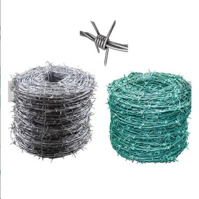 China Customized 25KG Hot Dipped Galvanized Barbed Wire Fencing Bwg16 - 1/2 4 Point for sale