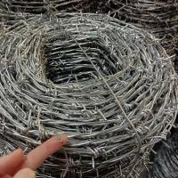 China 14 Gauge Barbed Wire Fencing For Protective Construction 15mm-30mm for sale