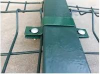 China Galvanized Steel V Bending Curved 3d Welded Mesh Fencing 1530mm Height for sale