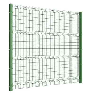 China PVC Coated 2.5m 3D Wire Mesh Fence Welded Curved Mesh Fence Rustproof for sale