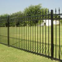 China Decorative Wrought Iron 3D Wire Mesh Fence Green Vinyl Coated 1030mm height for sale