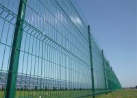 China Decorative Wrought Iron 3D Wire Mesh Fence Green Vinyl Coated 1030mm height for sale