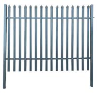 China Different colors hot-dipped galvanized or PVC coated welded palisade fencing Decorative Steel Palisade Garden Europe Fen for sale