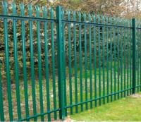 China Different colors hot-dipped galvanized or PVC coated welded palisade fencing Decorative Steel Palisade Garden Europe Fen for sale