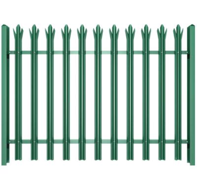 China D Pale W Pale Steel Security Metal Palisade Fencing Rot Proof OEM for sale