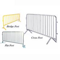 China Galvanized Steel Crowd Construction Barrier Fence 1100X2100mm for sale