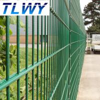 China 6/5/6mm Double Wire Welded Mesh Fence Powder Coated 50*150mm for sale