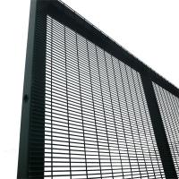 China TLSW Square Post 358 Wire Mesh Fence Panel PVC Coated for sale