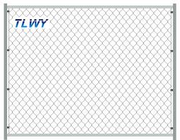 China BWG18-BWG7 Colored Chain Link Fencing Panels 1x50m 1.2x50m for sale