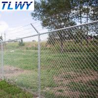 China BWG18-BWG7 Colored Chain Link Fencing Panels 1x50m 1.2x50m for sale