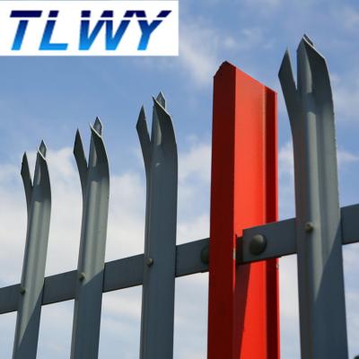 China China Anping TLWY 30 Years Factory  Galvanised Steel Palisade Spiked Security Fencing for sale