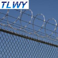 China Prisons Protection Cross Razor Wire And Barbed Wire Bto-18 Bto-28 for sale