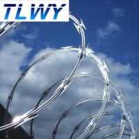 China Galvanized Tape Military Barbed Wire Razor BTO-12 for sale