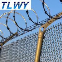 China 1.5mmx1.5mm Diamond Welded Razor Wire Mesh Electro Galvanized for sale
