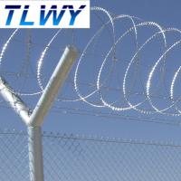 China 1.5mmx1.5mm Diamond Welded Razor Wire Mesh Electro Galvanized for sale
