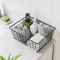 China Pantry Welded Collapsible Wire Mesh Basket PVC Coated Save Small Items for sale