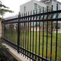 China Courtyard PVC Coated Galvanised Steel Palisade Fencing ODM OEM for sale