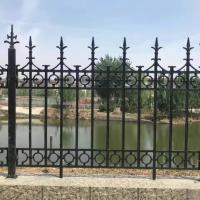 China 1.0mm 1.2mm 1.5mm Pool Steel Tubular Metal Palisade Fencing Anti Oxidation for sale