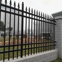 China 1.0mm 1.2mm 1.5mm Pool Steel Tubular Metal Palisade Fencing Anti Oxidation for sale