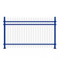 China Courtyard PVC Coated Galvanised Steel Palisade Fencing ODM OEM for sale