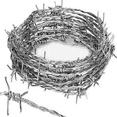 China Anti Alkali Military  Security Barbed Wire Fencing BWG 12x12 for sale