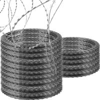 China Anti Alkali Military  Security Barbed Wire Fencing BWG 12x12 for sale