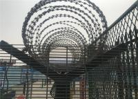 China 33 Loops 450mm Razor Barbed Wire Fencing CBT-60 65 Hot Dipped Galvanized for sale
