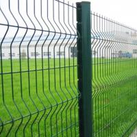China Green White Red PVC Coated Welded 3D Wire Mesh Fence 2.4mx3m for sale