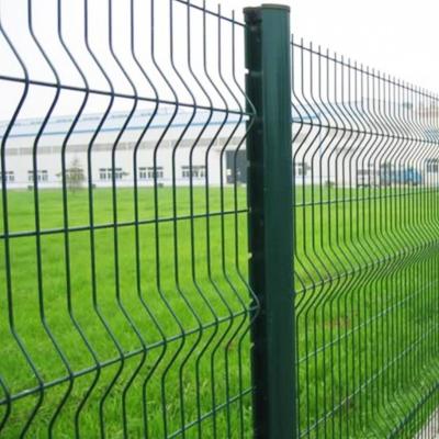 China Green White Red PVC Coated Welded 3D Wire Mesh Fence 2.4mx3m for sale