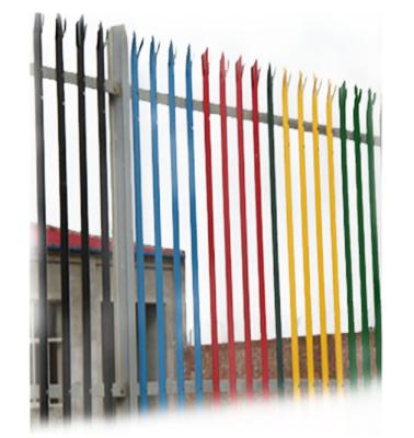 China High Quality Hot Dipped PVC Coated Europe Palisade Fence Panels for sale