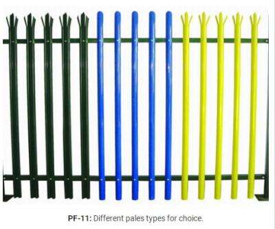 China High Quality Hot Dipped PVC Coated Europe Palisade Fence Panels for sale