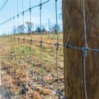 China High Tensile Field Farm Wire Fence PVC Coated With 100mm Hole for sale