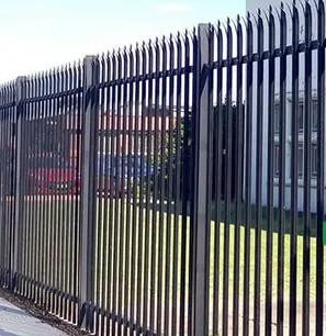 China 1.5mm 2mm 2.5mm Balcony Steel Palisade Fencing Pales Hot Dipped for sale