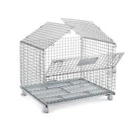 China Line Dia 5.8mm Wire Mesh Pallet Containers Stacking Bins Medium Duty for sale
