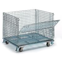 China Line Dia 5.8mm Wire Mesh Pallet Containers Stacking Bins Medium Duty for sale