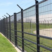 China ISO9001 868 Welded Metal Fence Powder Coated Wire Fencing 50*150mm for sale