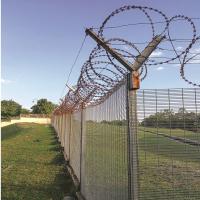 China 1.5mm 2.0mm 3.0mm Airport Fencing RHS Post 358 Anti Climb Fence for sale